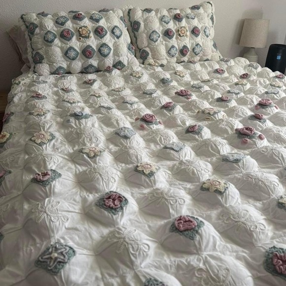 jcpenney | Bedding | Vintage Twin Jcp Home Collection Puff Quilt Set ...